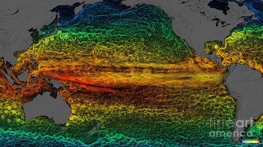 Global Surface Currents 2005-2007 Photograph by Nasa - Pixels