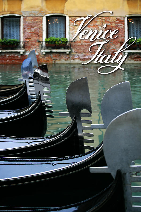 Gondolas In Venice Photograph By Ron Sumners Fine Art America