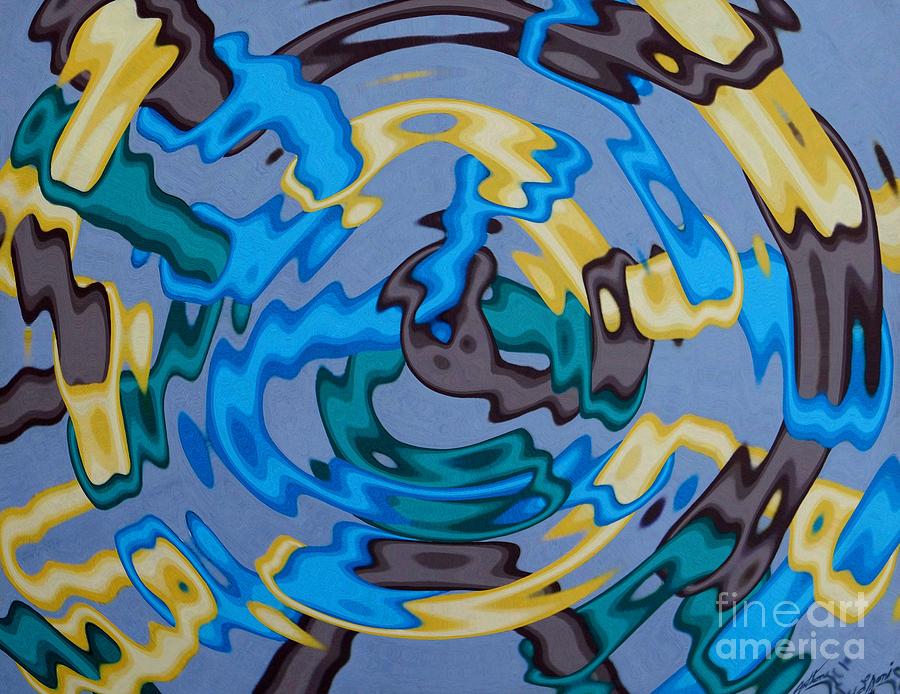 Interlock 3 Painting by Anthony Morris - Fine Art America