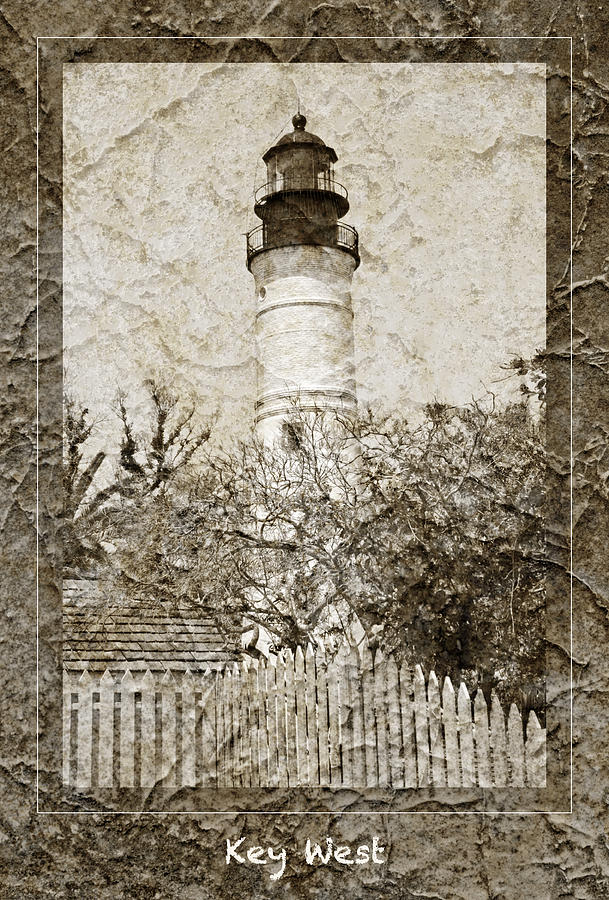 Key West Lighthouse Digital Art by Lone Palm Studio - Fine Art America