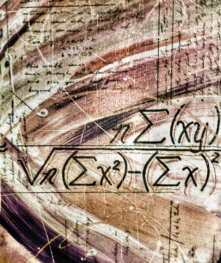 Mathematical Musings I Mixed Media - Mathematical Musings I Fine Art Print