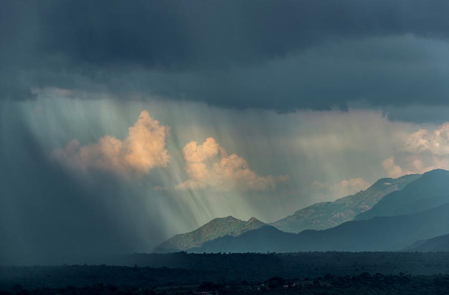 Monsoon Over Mountains Photograph by K Jayaram/science Photo Library ...