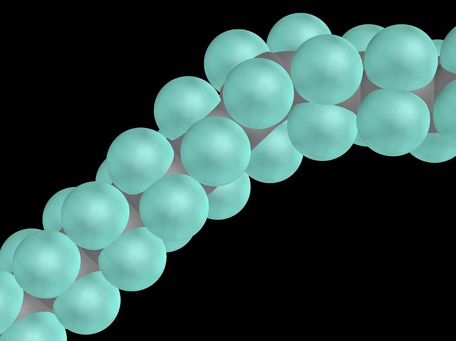 Polytetrafluoroethylene Ptfe Molecule #2 Photograph by Science Photo Library - Pixels Merch