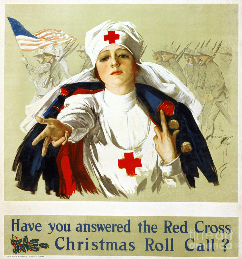 RED CROSS POSTER, c1918 Photograph by Granger - Pixels