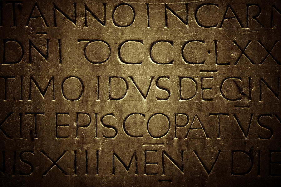 Roman Script Characters Photograph by Roberto Adrian - Fine Art America