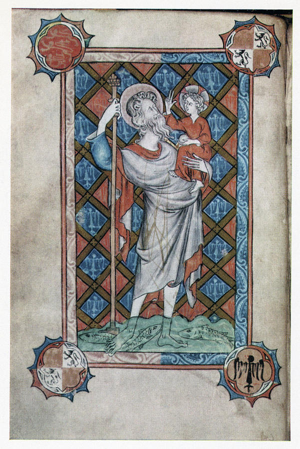 Saint Christopher Painting by Granger - Fine Art America