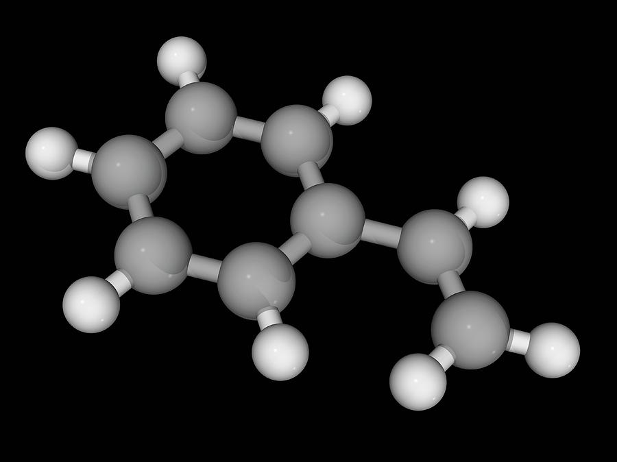 Styrene Molecule Photograph by Laguna Design/science Photo Library ...