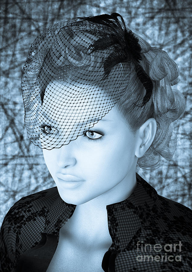 Vintage Lady Digital Art By Design Windmill Fine Art America