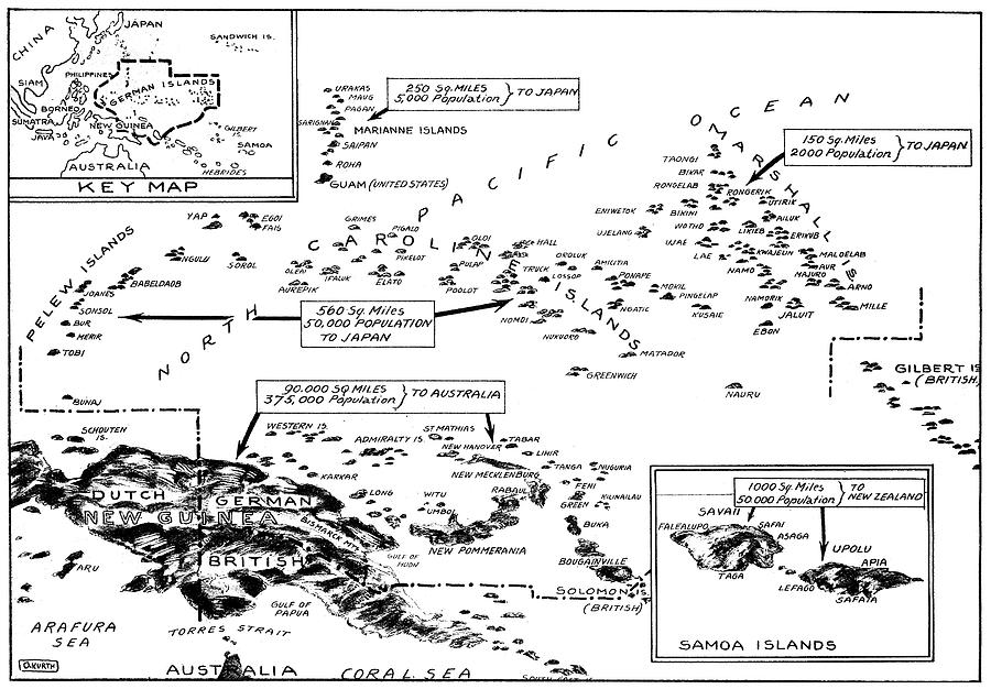 World War I Map, C1919 #2 by Granger