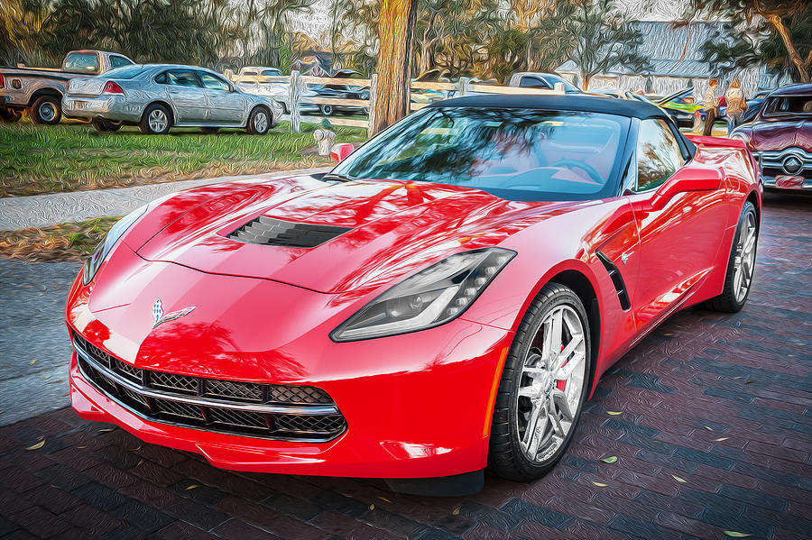 2014 Chevrolet Corvette Convertible C7 Painted Photograph by Rich ...