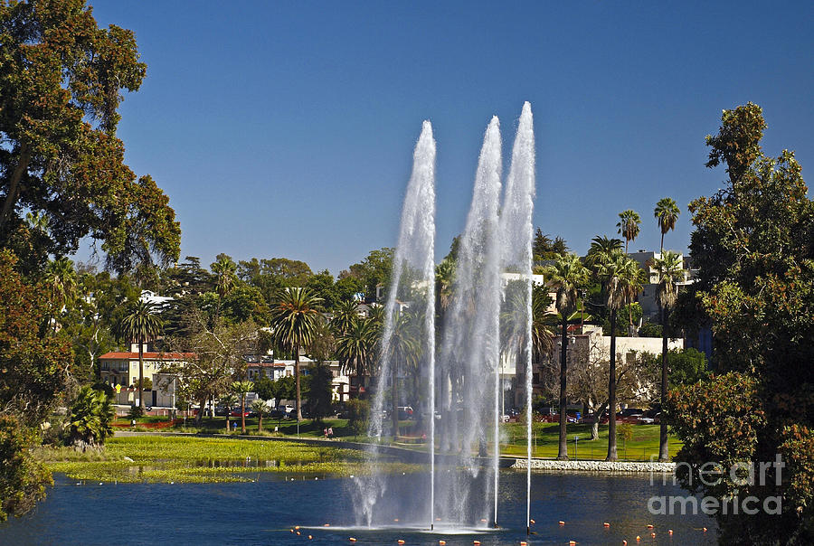Echo Park L A Photograph by Howard Stapleton - Pixels