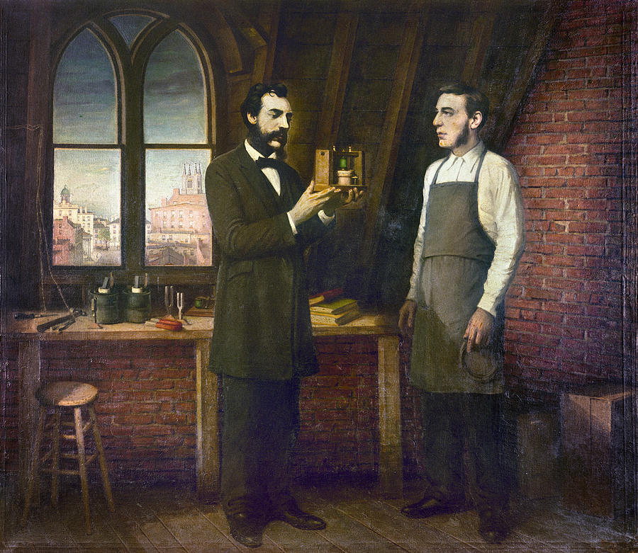 Alexander Graham Bell (1847-1922) Painting by Granger - Fine Art America