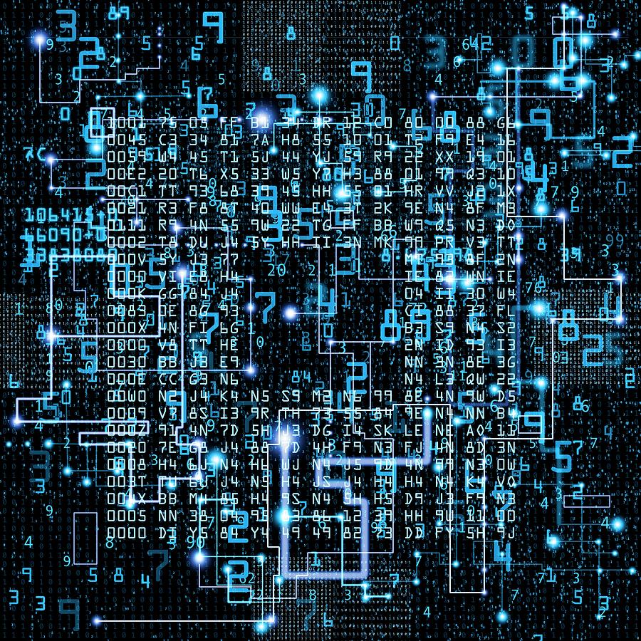 Computer Code #3 Photograph by Mehau Kulyk/science Photo Library - Pixels