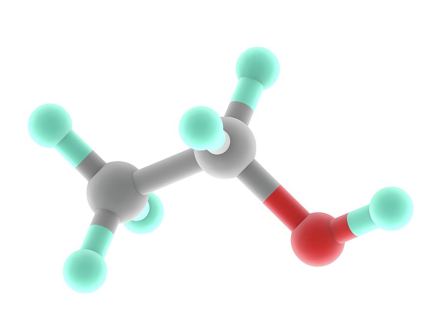 Ethanol Molecule Photograph by Alfred Pasieka/science Photo Library ...