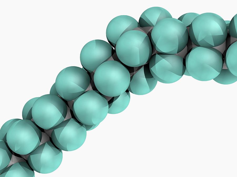 Polytetrafluoroethylene Ptfe Molecule #3 Photograph by Science Photo Library - Pixels Merch