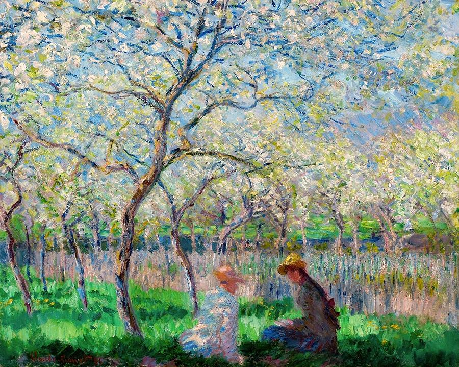 Springtime Painting by Claude Monet - Fine Art America