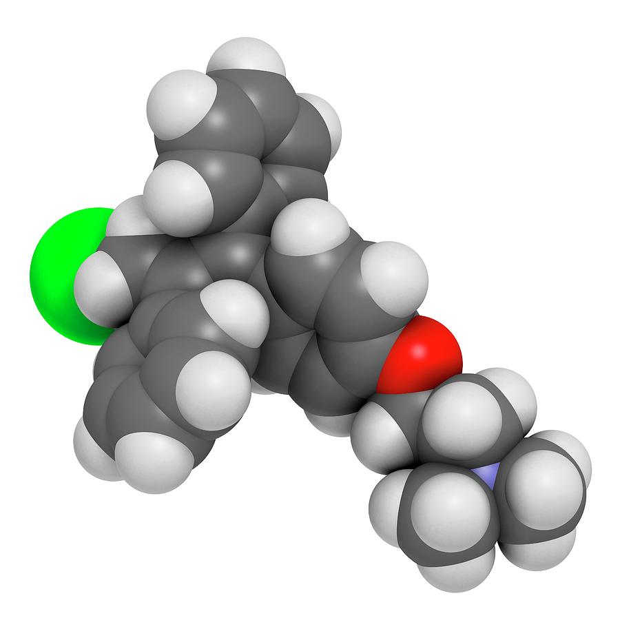 Toremifene Drug Molecule #3 by Science Photo Library