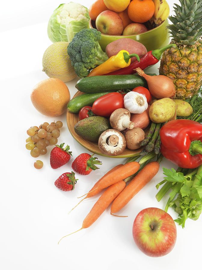 Fruit And Vegetables Photograph by Tek Image | Fine Art America