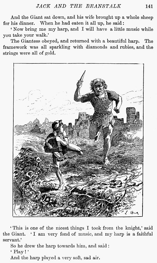 Jack And The Beanstalk Drawing by Granger - Pixels