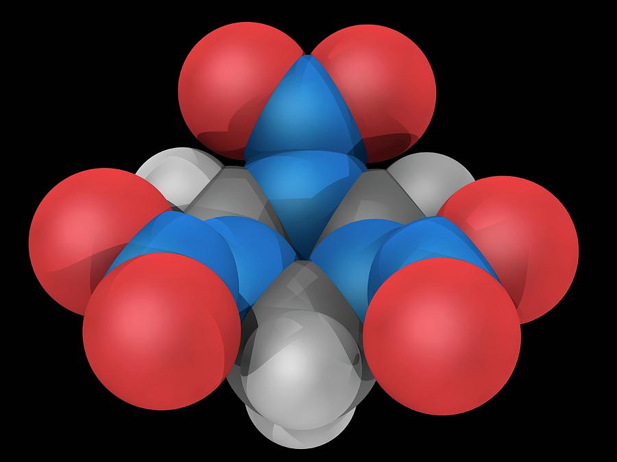 Rdx Explosive Molecule Photograph by Laguna Design/science Photo ... Rdx Explosive Molecule Photograph by Laguna Design/science Photo ...