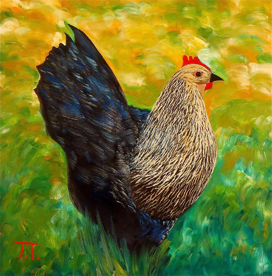 Rooster Painting by Troy Thomas - Fine Art America