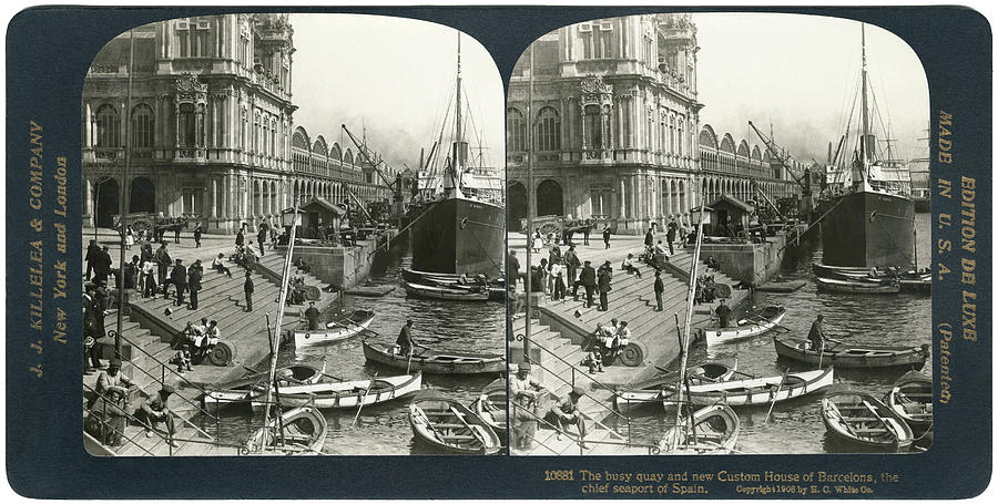 Spain Barcelona, C1908 Painting by Granger - Pixels