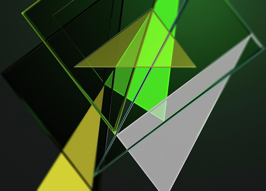 Transparent Triangles In Abstract Photograph by Ikon Images - Fine Art ...