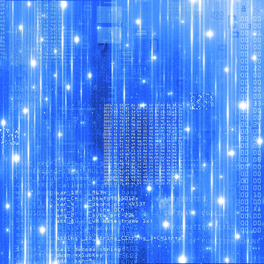 Computer Code #5 Photograph by Mehau Kulyk/science Photo Library - Pixels