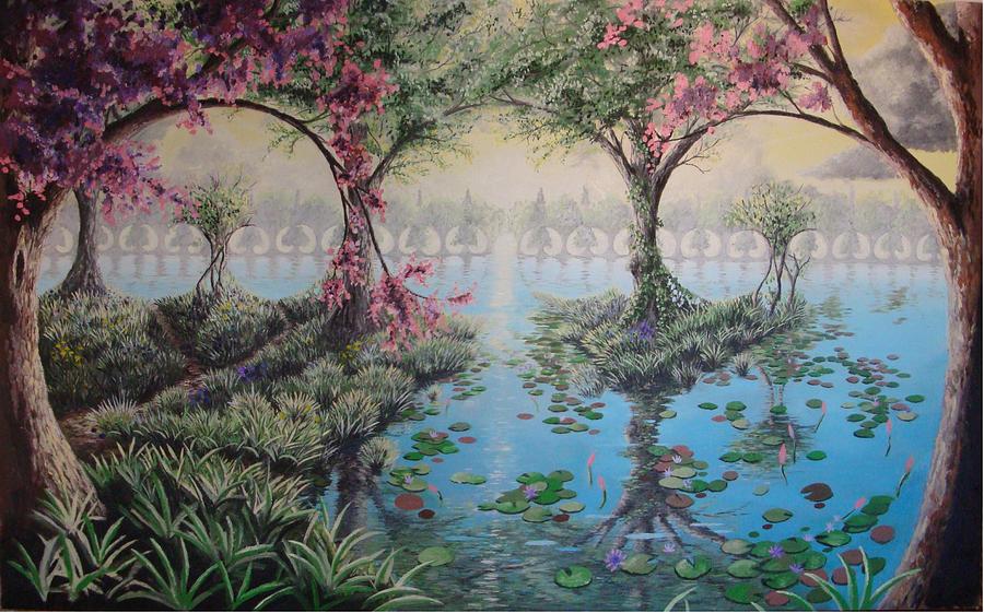 Gigantic Fibonacci Spirals Painting by Robert DeBole - Pixels