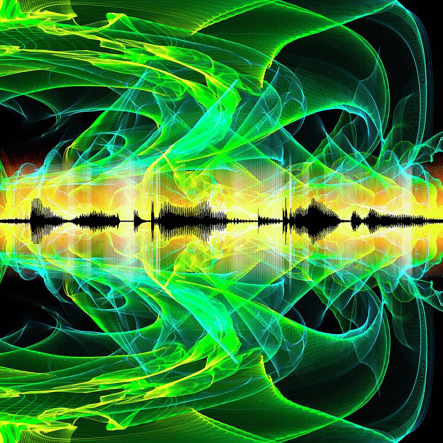 Abstract Sound Waves Photograph by Mehau Kulyk/science Photo Library ...