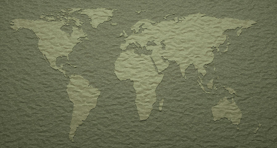 World Map Photograph by Ktsdesign/science Photo Library | Pixels