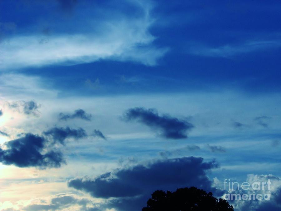 Beautiful Blue Sky Clouds Photograph by D Hackett - Fine Art America