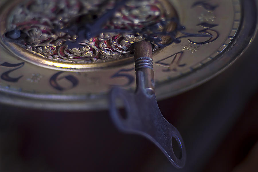 A clock and its key Photograph by Algirdas Gelazius - Fine Art America
