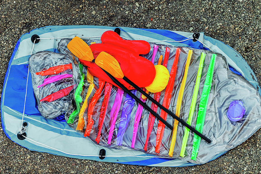A Deflated Raft Photograph by Ron Koeberer - Fine Art America