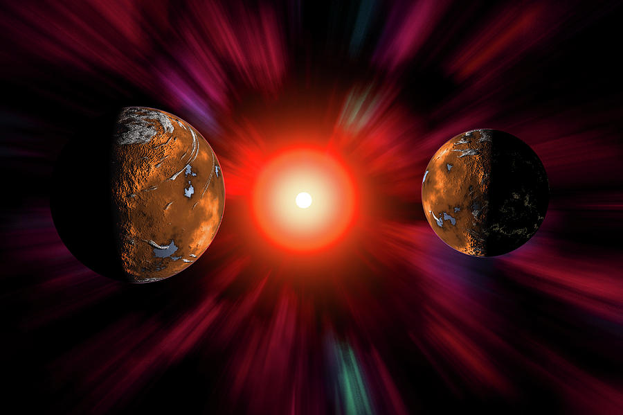 A Dramatic Solar Storm Caused By A Star Photograph by Mark Stevenson ...