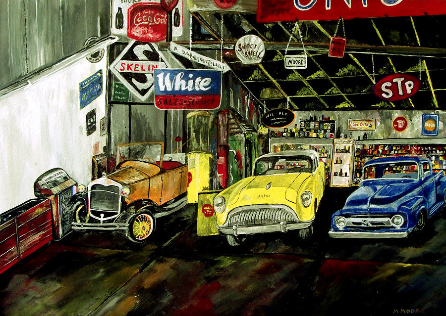 A Fine Time Painting by Mark Moore - Pixels