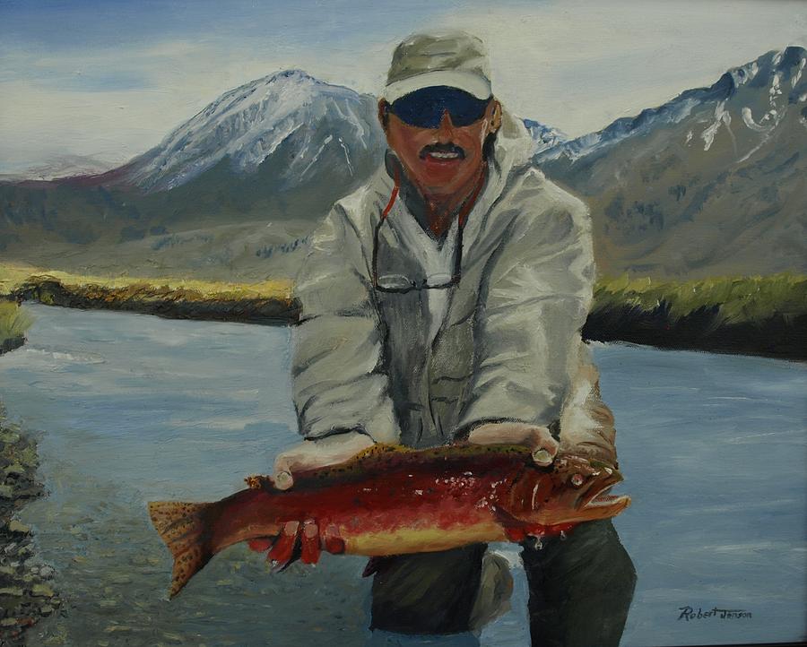 A Fish This Big Painting by Robert Jenson - Fine Art America