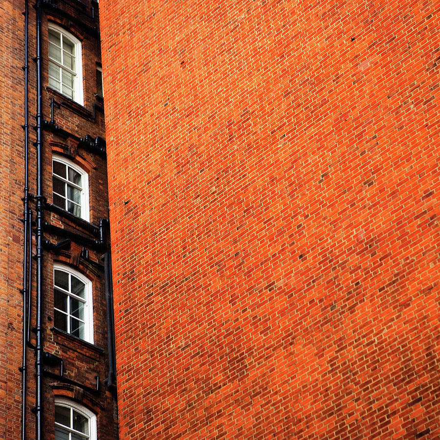 A Red Brick Wall Photograph by Ron Koeberer - Fine Art America