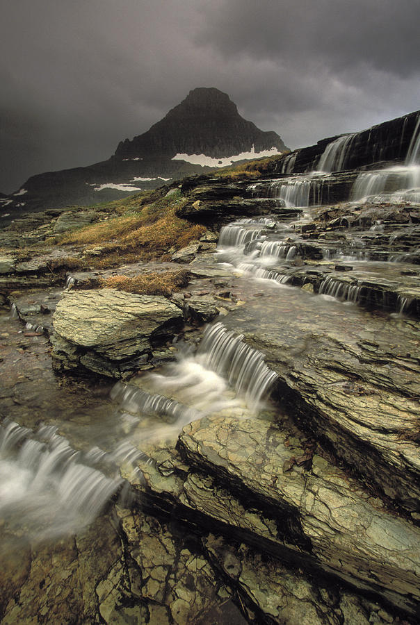 A Step Falls Near Mountain Range Photograph by Peter Essick - Fine Art ...