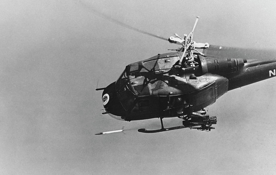 A Uh-1 Helicopter Gunship Fires Photograph by Stocktrek Images - Fine ... A Uh-1 Helicopter Gunship Fires Photograph by Stocktrek Images - Fine ...
