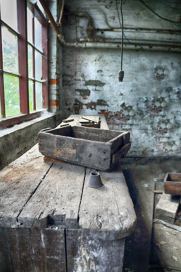 Abandoned vintage work bench Photograph by Russ Dixon - Fine Art America