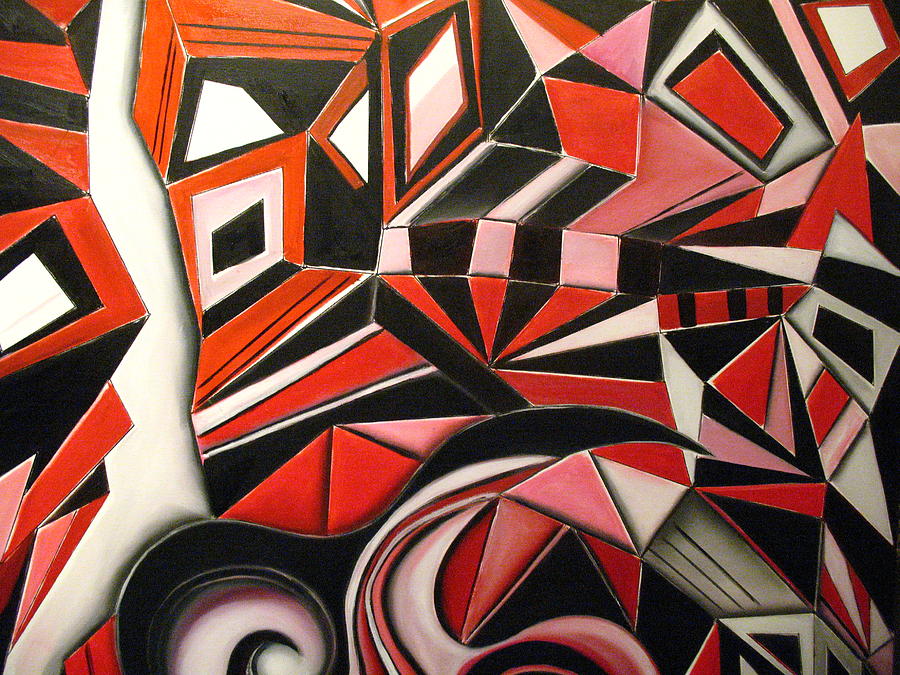 Abstract bending Painting by Frank B Shaner - Fine Art America