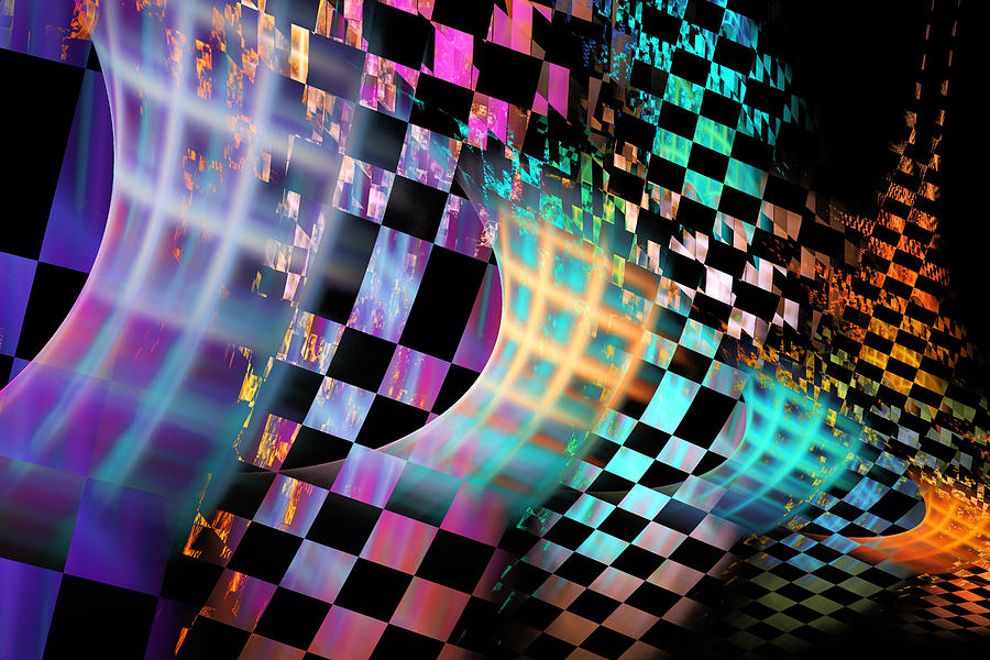 Abstract Checkered Pattern Fractal Flame Photograph by Keith Webber Jr ...