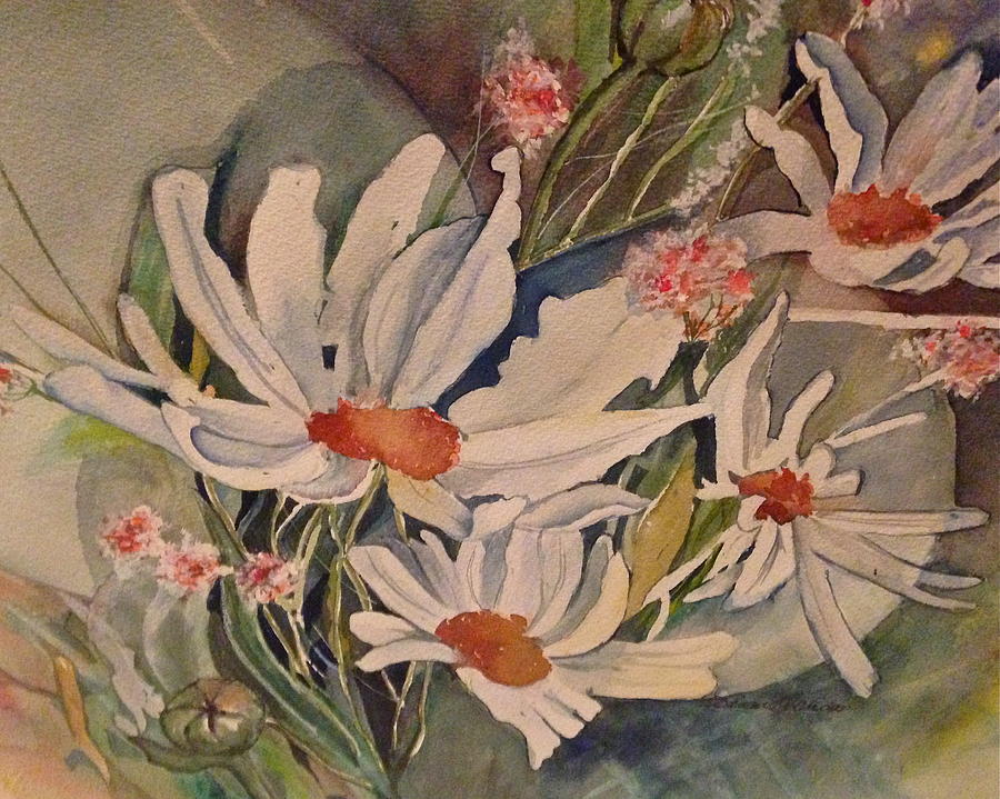 Abstract Daisies Painting by Diana Ochoa - Fine Art America