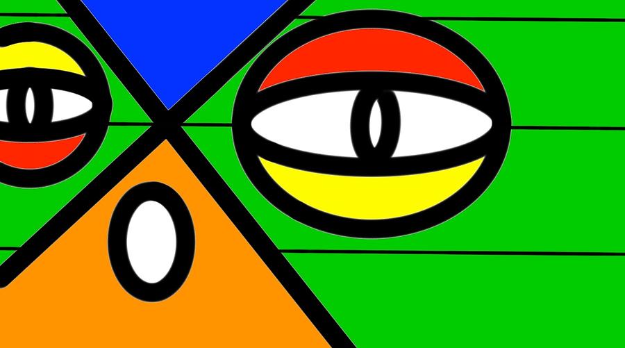 Abstract Eye 2 Eye Digital Art by Greg Seals | Fine Art America