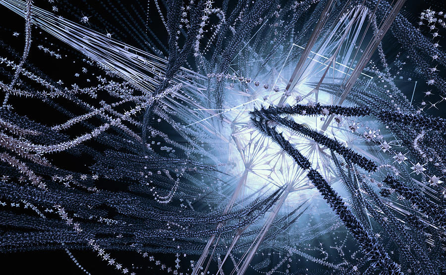 Abstract Pattern Of Exploding Spiky Photograph by Ikon Images | Pixels
