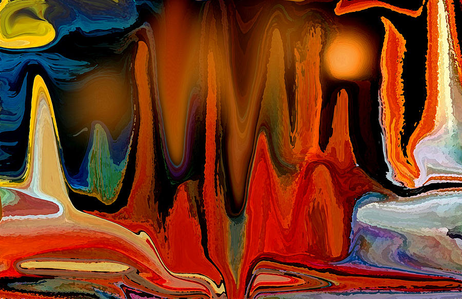 Abstract Solar Rays Digital Art by Sherri's - Of Palm Springs - Pixels