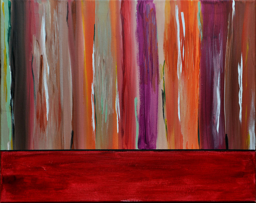 Abstract Verticals Painting by Patrick McClellan - Fine Art America