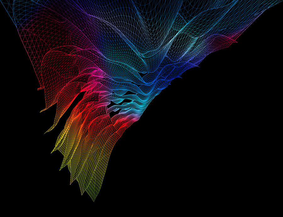 Abstract wire background Digital Art by Thanes - Fine Art America