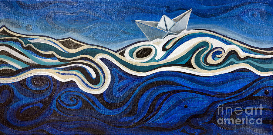 Adrift Painting by Ingrid Hyde - Fine Art America